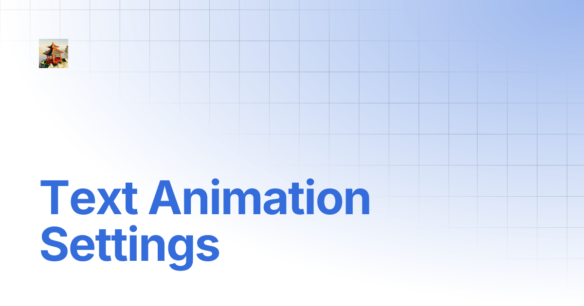 Text Animation Settings | Stix Games Documentation